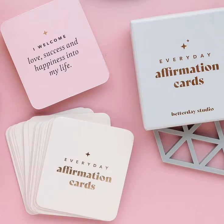 Custom Square Playing Cards, Affirmation Cards Print - Custom Notebooks ...